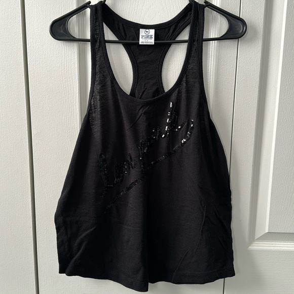 PINK Victoria's Secret | Tops | Pink Victorias Secret Black Tank Top ...